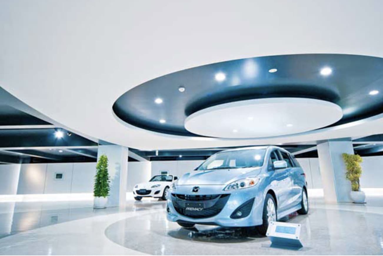 “Mazda Museum” is a tour facility located on the premises of the ...